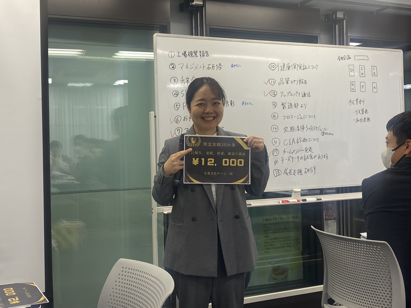 普段から報告・連絡・相談・確認がマメにされており、今回の結果に至りました。